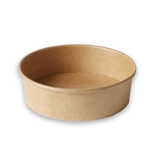 500ml Round Kraft Container - 300PCS – Packaging On Wheels