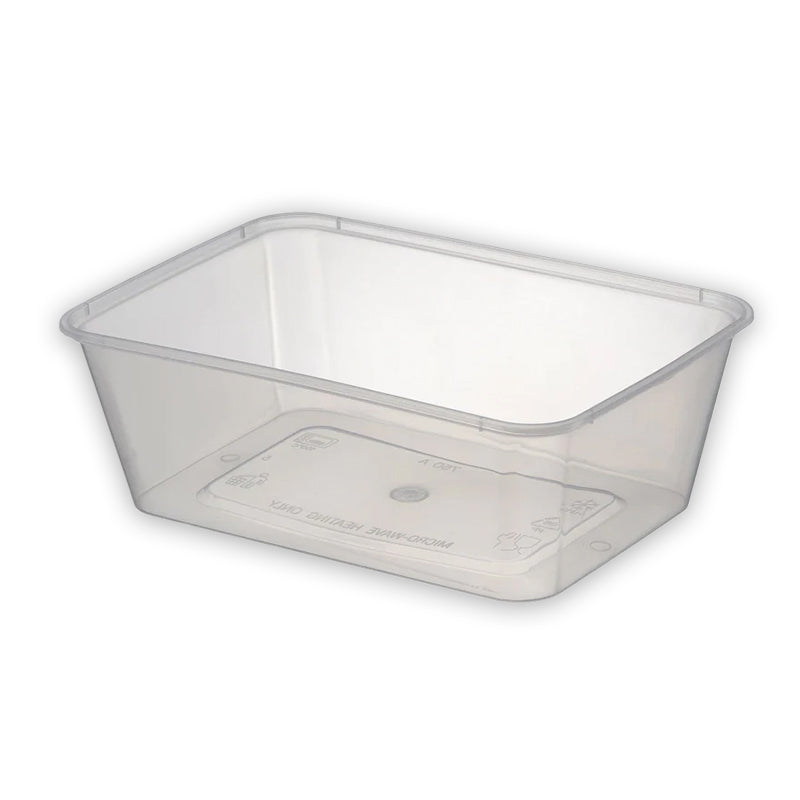 750ML RECTANGULAR TAKEWAY CONTAINER - 500PCS – Packaging On Wheels