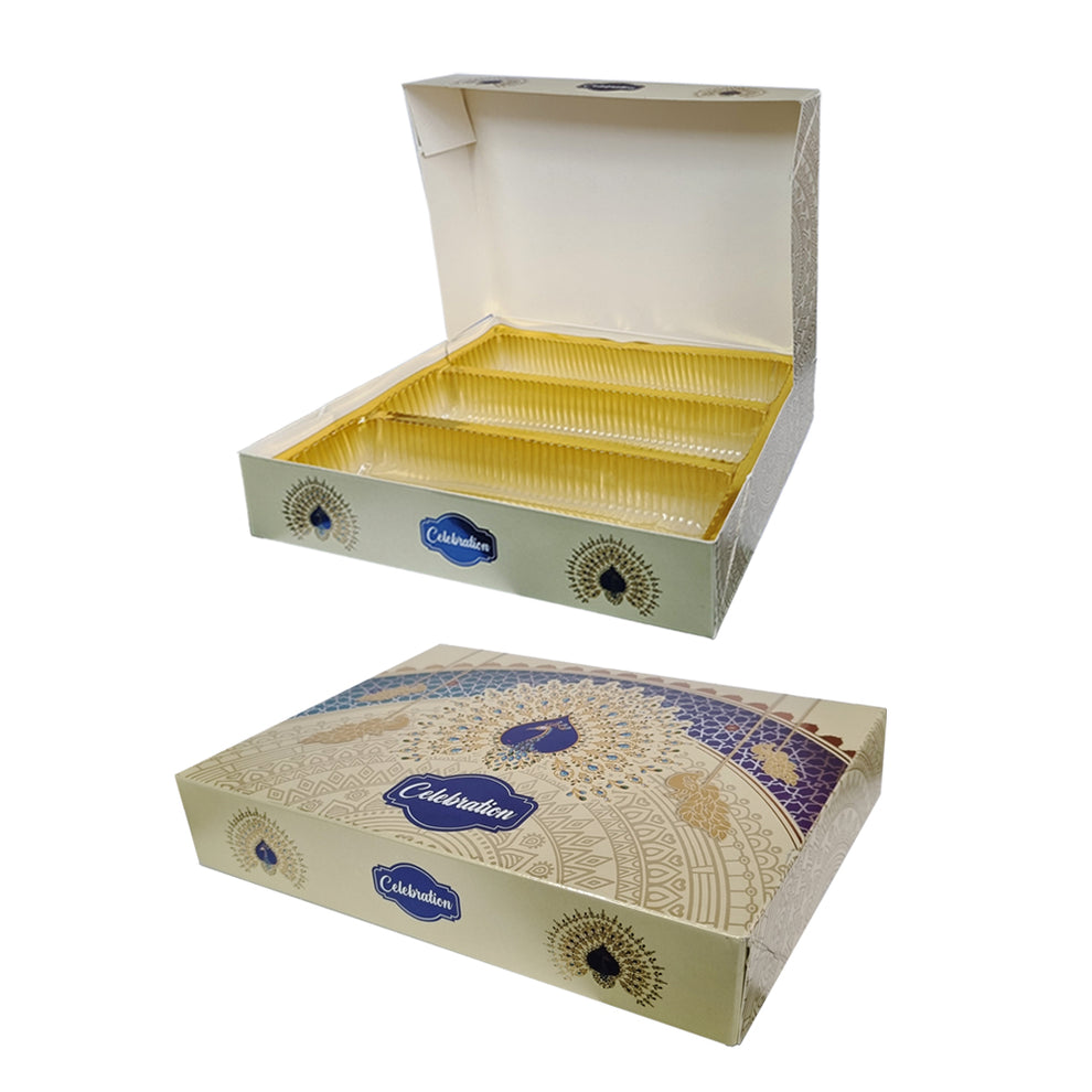 Premium Mithai Box 500gms with Tray (No assembly required -Ready to us ...